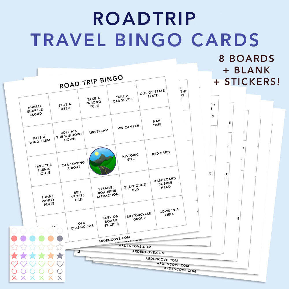 Road Trip Bingo Template Road Trip Bingo (Free Printables) The Best